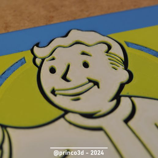 Free STL file Vault Boy Fallout - HueForge 👦 (3MF)・3D printer model to ...