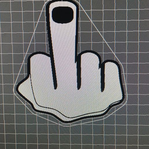 middle finger pattern
