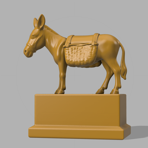 🏆 Donkey trophy・ OBJ File for 3D printing・Cults