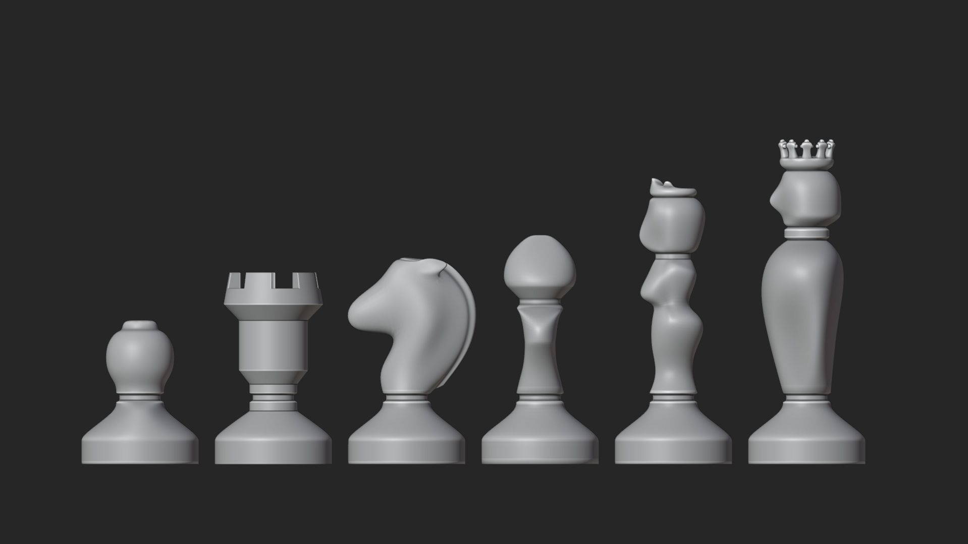 Download STL file Chess pieces set • 3D printer model ・ Cults