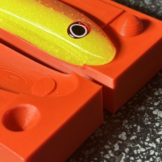 🎣 6 inch/15 cm Open Pour Swim Bait Mold (Single Cavity) - PJR Craftlure ...