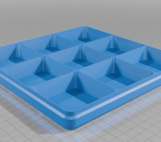 ♟ Game Tray with Lid・ STL File for 3D printing・Cults