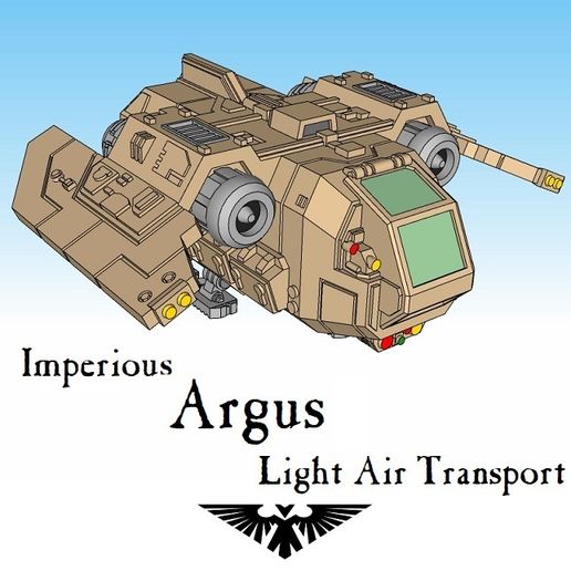 🎲 6mm & 8mm Argus Light Air Transport・ 3D File for 3D printing・Cults
