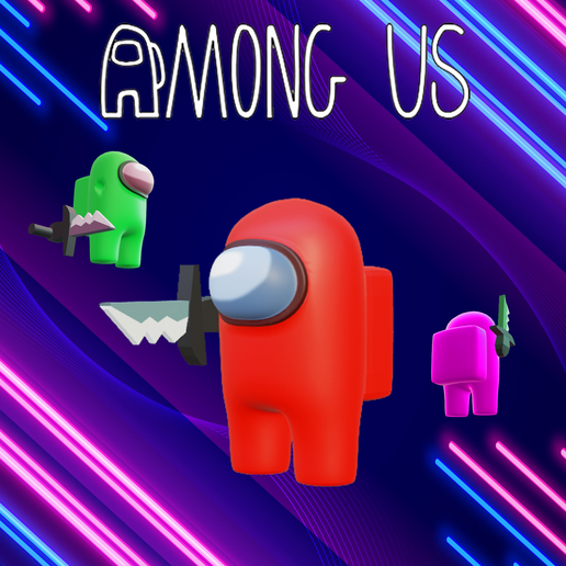 🤖 Among Us・ 3D File for ・Cults