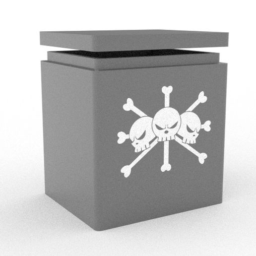 📦 one piece Blackbeard deck box・ STL File for 3D printing・Cults