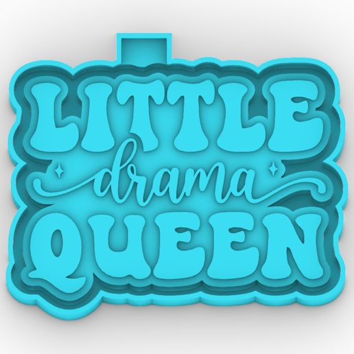 STL file little drama queen - freshie mold - STL for silicone mold 👸 ...