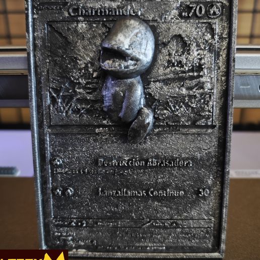 🐉 Charmander Pokemon TCG card・Free STL File for 3D printing・Cults