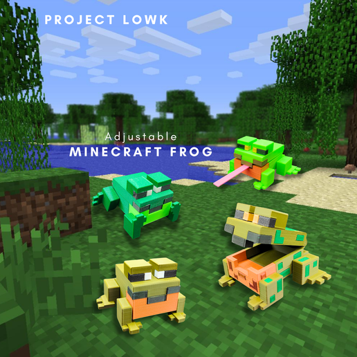 🐸 Minecraft Frog | No Supports | Minecraft Frog | Flexi Frog ...