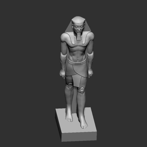 🤴 Statue of Egyptian King Mycerinus Standing – 3D Printable Model STL ...