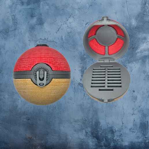 STL file Ancient Pokeball Nintendo Switch Game Holder 🐉 ・3D printer ...