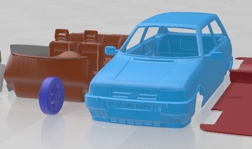 3D file Fiat Uno Turbo ie MK2 Printable Car 🚗 ・3D printable model to ...