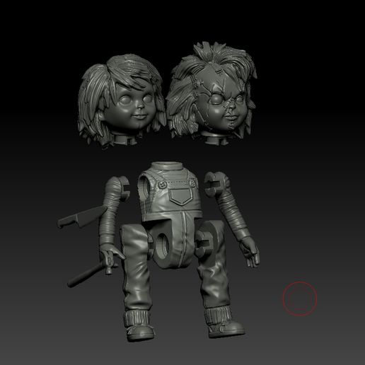 ️ Chucky Child’s Play Vintage Style Action Figure 3.75" for 3D Printing ...