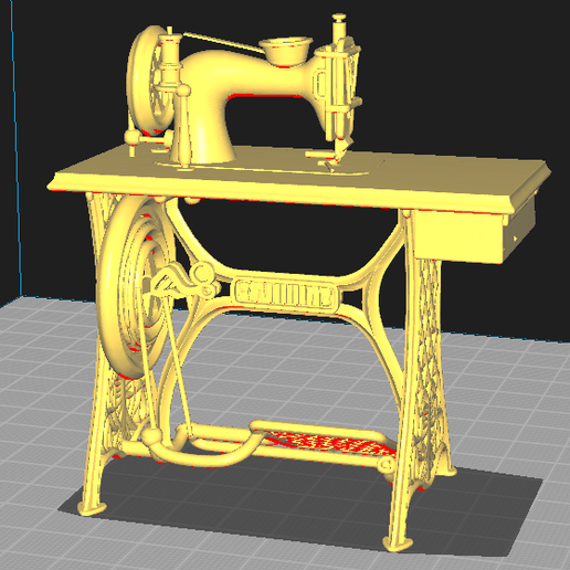 🧵 Singer Sewing Machine - 3D Decorative Model・ STL File for 3D printing ...