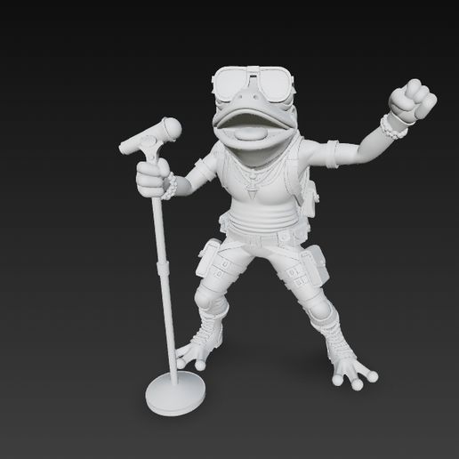 🐸 Tactical Frog Rockstar Urban Wild Sound Warrior 3D Print Model・ STL ...