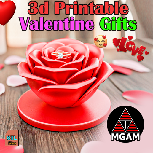 ️ Valentine Gift – Romantic 3D Printable Decor・ STL File for 3D ...