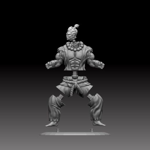 Archivo STL Modelo de impresora 3D AKUMA STREET FIGHTER 🦸 (OBJ)・Diseño ...