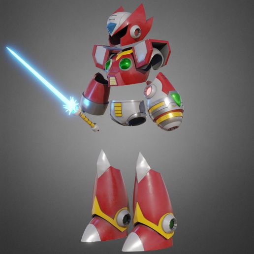 👨 Mega Man Zero Full Armor Sword and Blaster for Cosplay・ 3D File for ...
