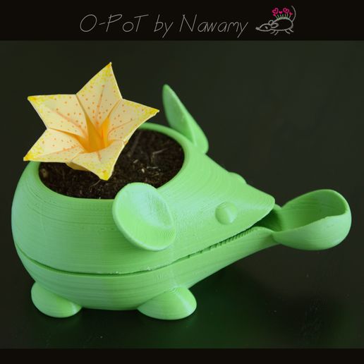 💧 O-Pot - Tiny self- watering Pot・ STL File for ・Cults