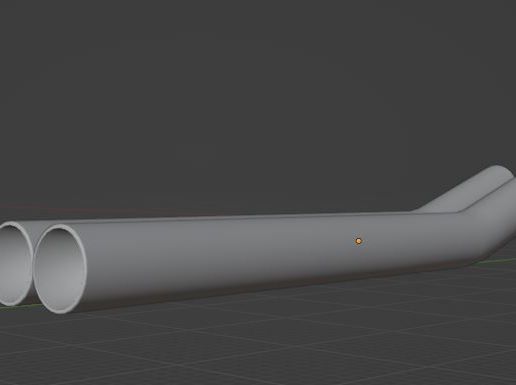 🚁 Straight Twin Pipe・ STL File for 3D printing・Cults