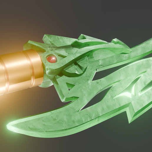 🔫 Ninjago Jade Blade - 3D printable・ STL File for 3D printing・Cults