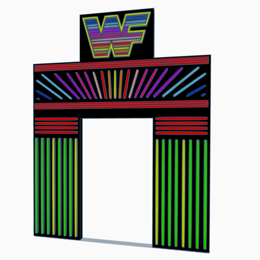 arquivo STL WWF NEW GENERATION ENTRANCE STAGE by MANIACMANCAVE3D 🆕 ...