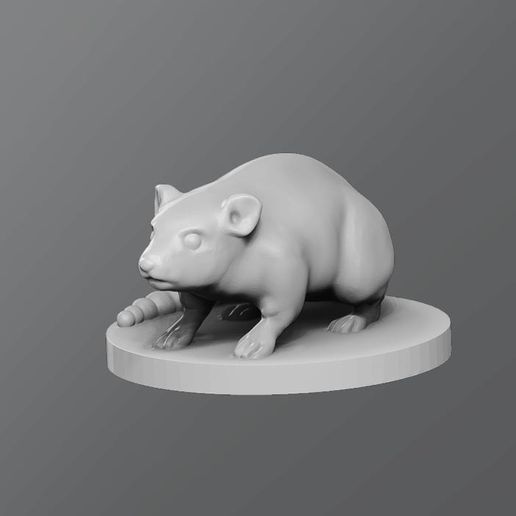 🐀 Rat・Free STL File for ・Cults