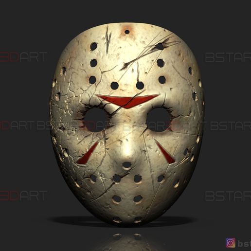 Impressão 3D Jason Voorhees Máscara - Viernes 13 película 2019 - Horror ...