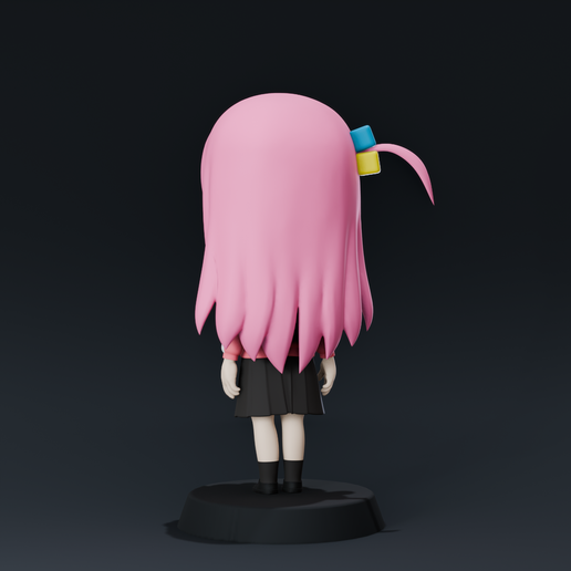 STL file Bocchi The Rock Chibi Figure 🪨 (OBJ)・3D printing idea to ...