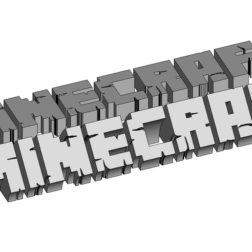 STL file Minecraft letter for creation 🎁 ・3D printing model to download ...