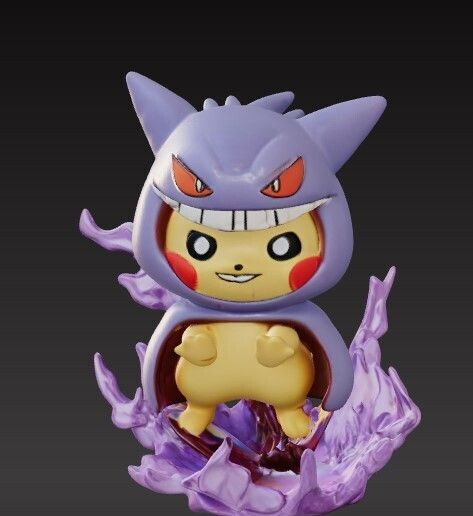 STL file pikachu gengar 🎨 ・Design to download and 3D print・Cults