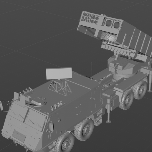 🚀 Modelo digital del lanzacohetes autopropulsado brasileño Astros III ...