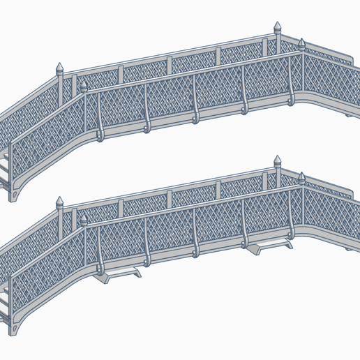 🛤️ Lattice Railway Footbridge 01 - 00 Gauge / 1:76 Scale - Detailed ...
