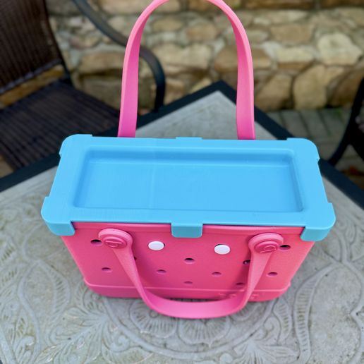 🏖️ Bitty Bogg bag Tote Topper- Full Tray (Commercial Use)・ STL File for ...
