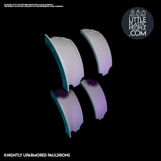 🎲 Uparmored Knightly Pauldrons・ 3D File for 3D printing・Cults