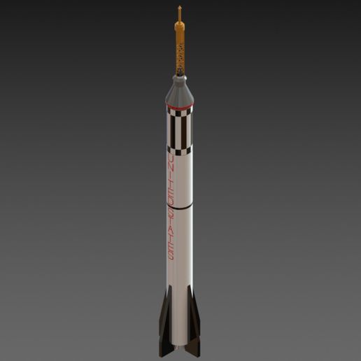 STL file NASA Mercury Redstone 3 rocket 🚀 ・3D printer design to ...