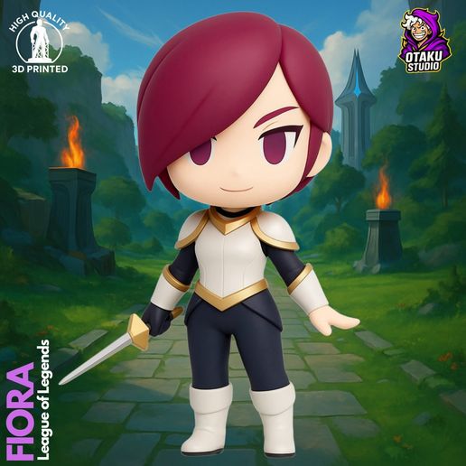 🎨 Chibi Fiora - League of Legends Fan Art 3D Model・ STL File for 3D ...