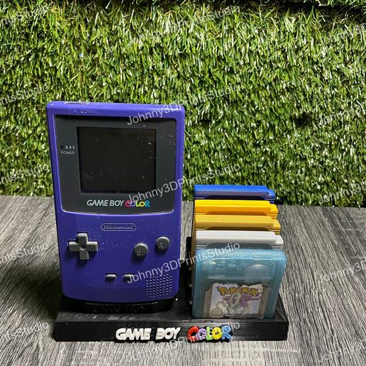 🎨 GAMEBOY COLOR HOLDER / HAND WITH 5 GAME CARTRIDGES CASES・ STL File ...