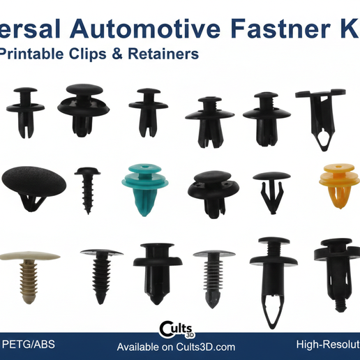 🚗 Universal Automotive Fastener & Plastic Trim Clip Collection - 30 ...