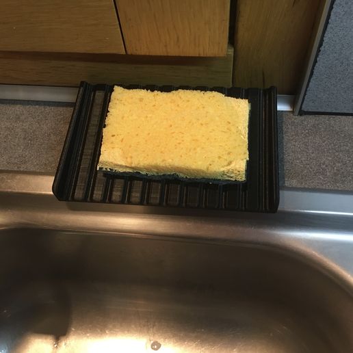 STL file Support large sponge sink drainer 🧽 ・Template to download and ...