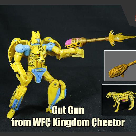 🔫 Gut Gun for Transformers WFC Kingdom Cheetor・ 3D File for ・Cults