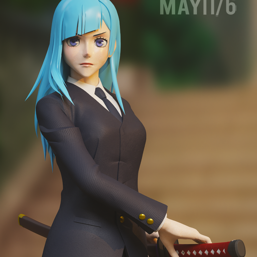 🗿 Miwa Kasumi Jujutsu Kaisen STL - Yongblood Sculpture・ 3D File for 3D ...