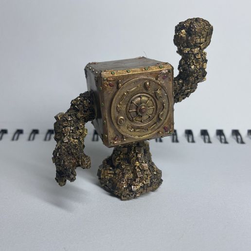 3D file Gold Golem 👹 ・3D print design to download・Cults