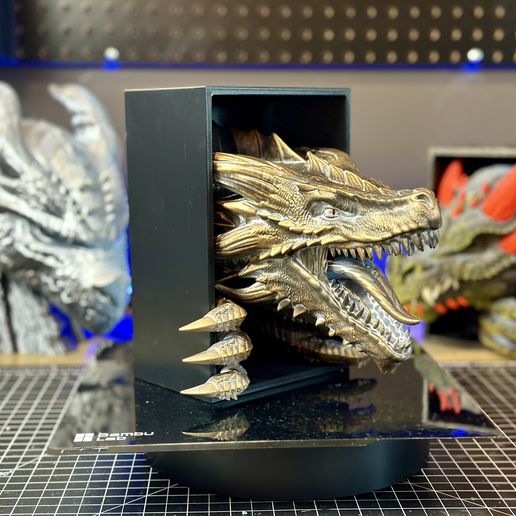 🐉 Dragon Awakening Book Nook and Wall Mounted Version・ STL File for 3D ...