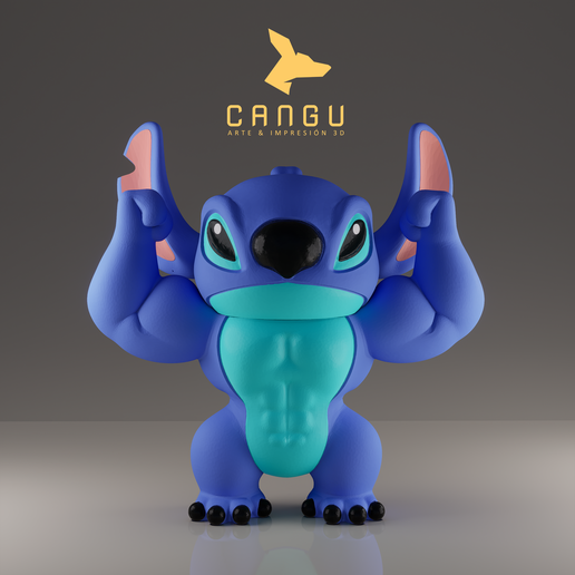 🎨 MUSCLE FAN ART STITCH- MULTIPARTES (SIN AMS)・Archivo STL para ...