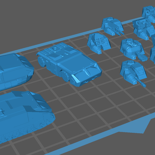 Free STL file Motorized and Mechanized Infantry proxies for Battletech ...