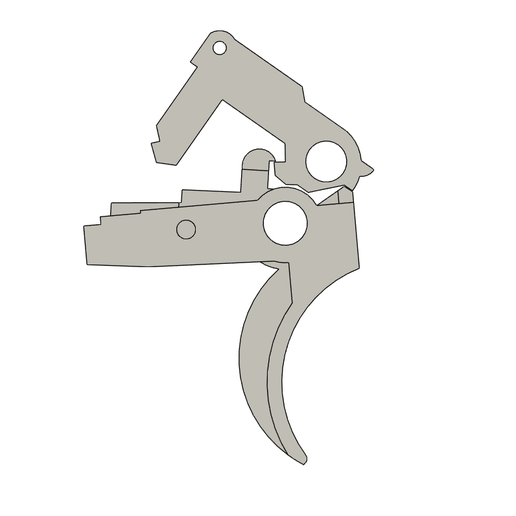 STL file WE M4,Army WE G36,SCAR trigger assembly 🔫 (OBJ)・3D printer ...