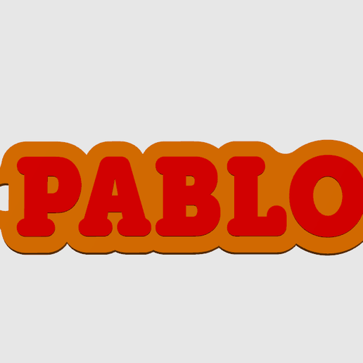 STL file Llavero Nombre Pablo 💍 ・3D printable model to download・Cults
