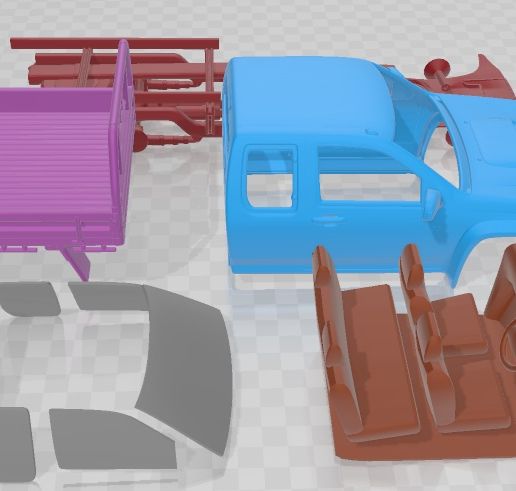 3D file Holden Colorado LX Space Cab Alloy Tray 2008 Printable Car 🛰 ...