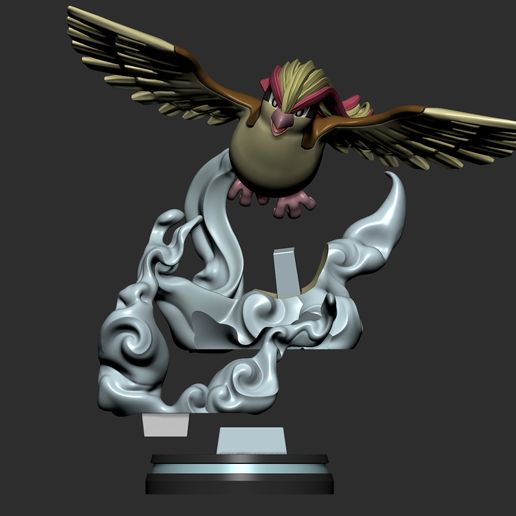 🐉 Pokemon - Pidgey, Pidgeotto and Pidgeot Figure・ STL File for ・Cults
