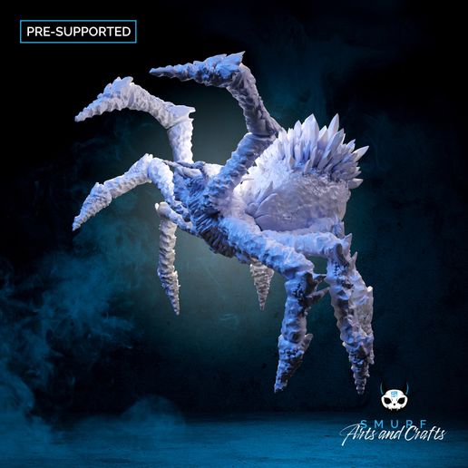 STL file Snow Spider - B 🌨️ ・3D printable model to download・Cults